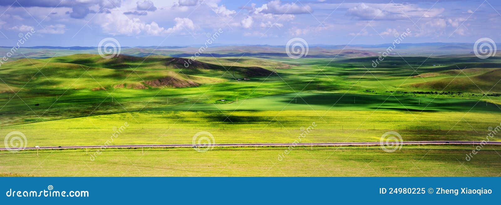 Panorama Prairie and Mountains Landsacpe Stock Image - Image of scenery ...