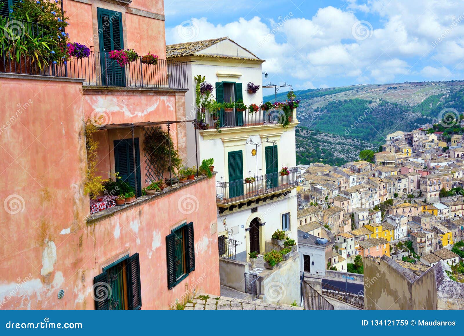 Ragusa Sicily Italy stock image. Image of tourism, unesco - 134121759