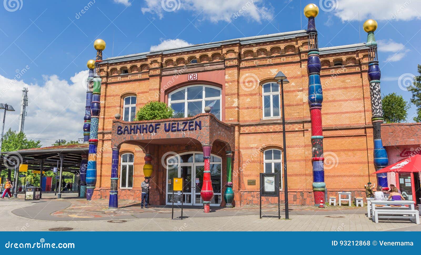 Panorama of the Railway Station of Uelzen Editorial Stock Photo - Image ...