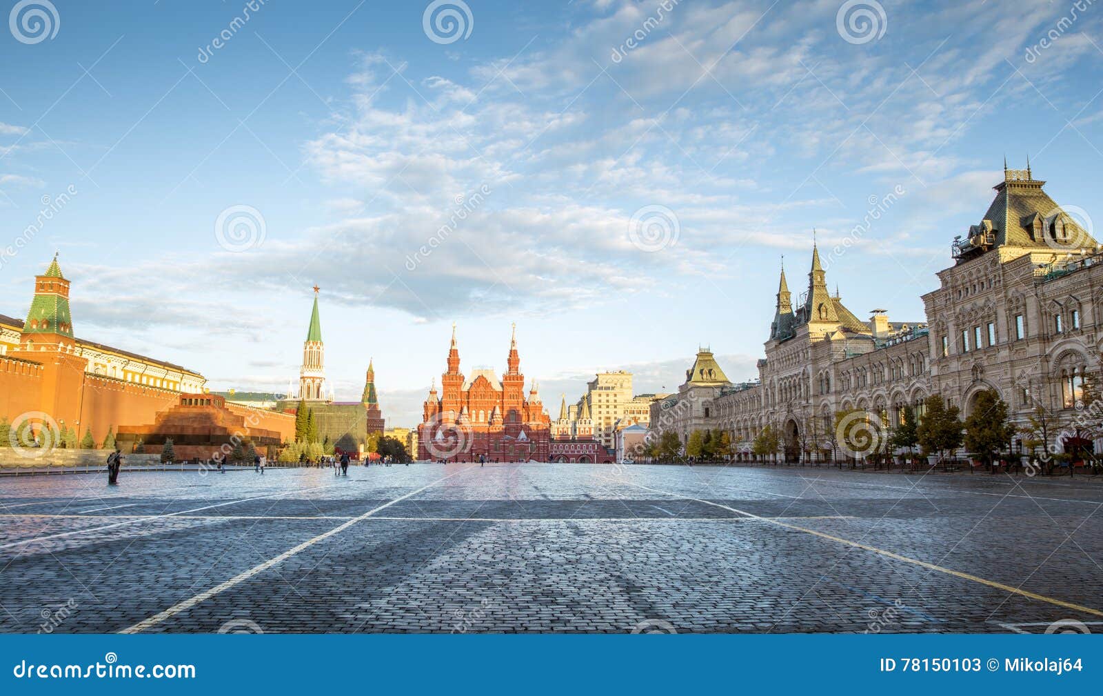 Panorama of Red Square in Moscow, Russia Stock Image - Image of tourism ...