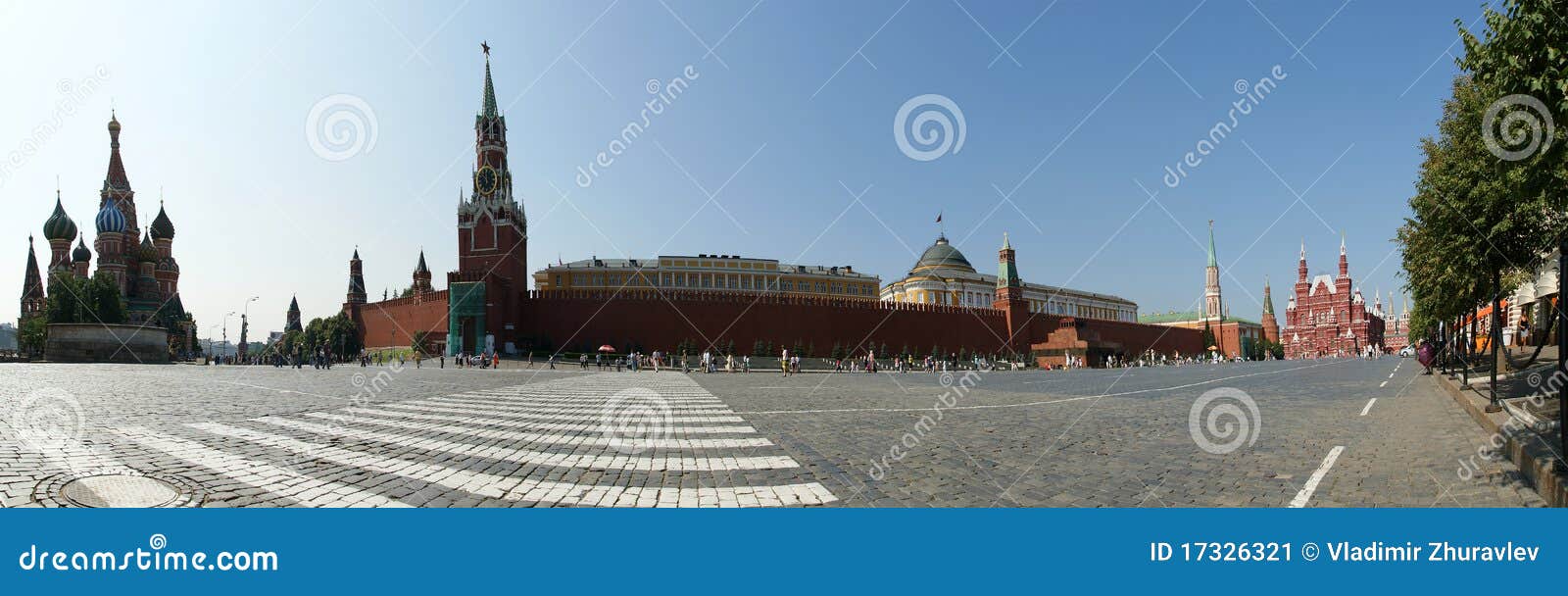Panorama of Red Square on a Summer Day, Moscow Stock Image - Image of ...