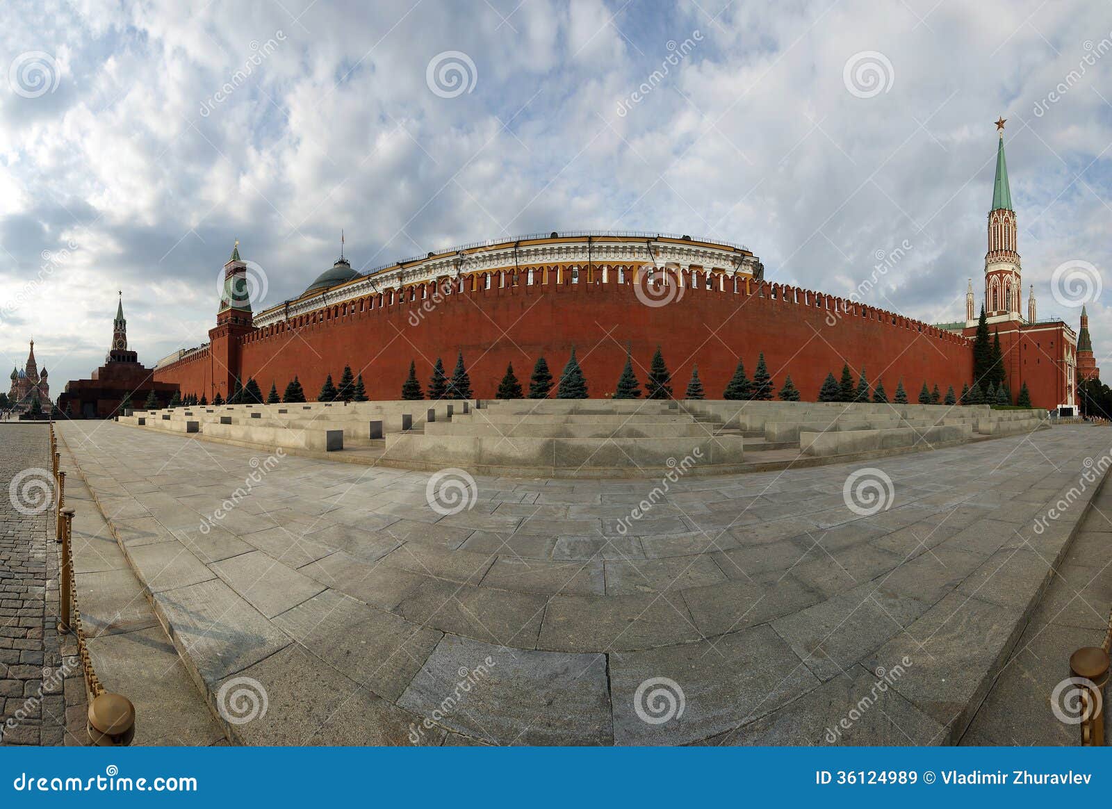 Panorama of Red Square on a Summer Day, Moscow, Russia Stock Image ...