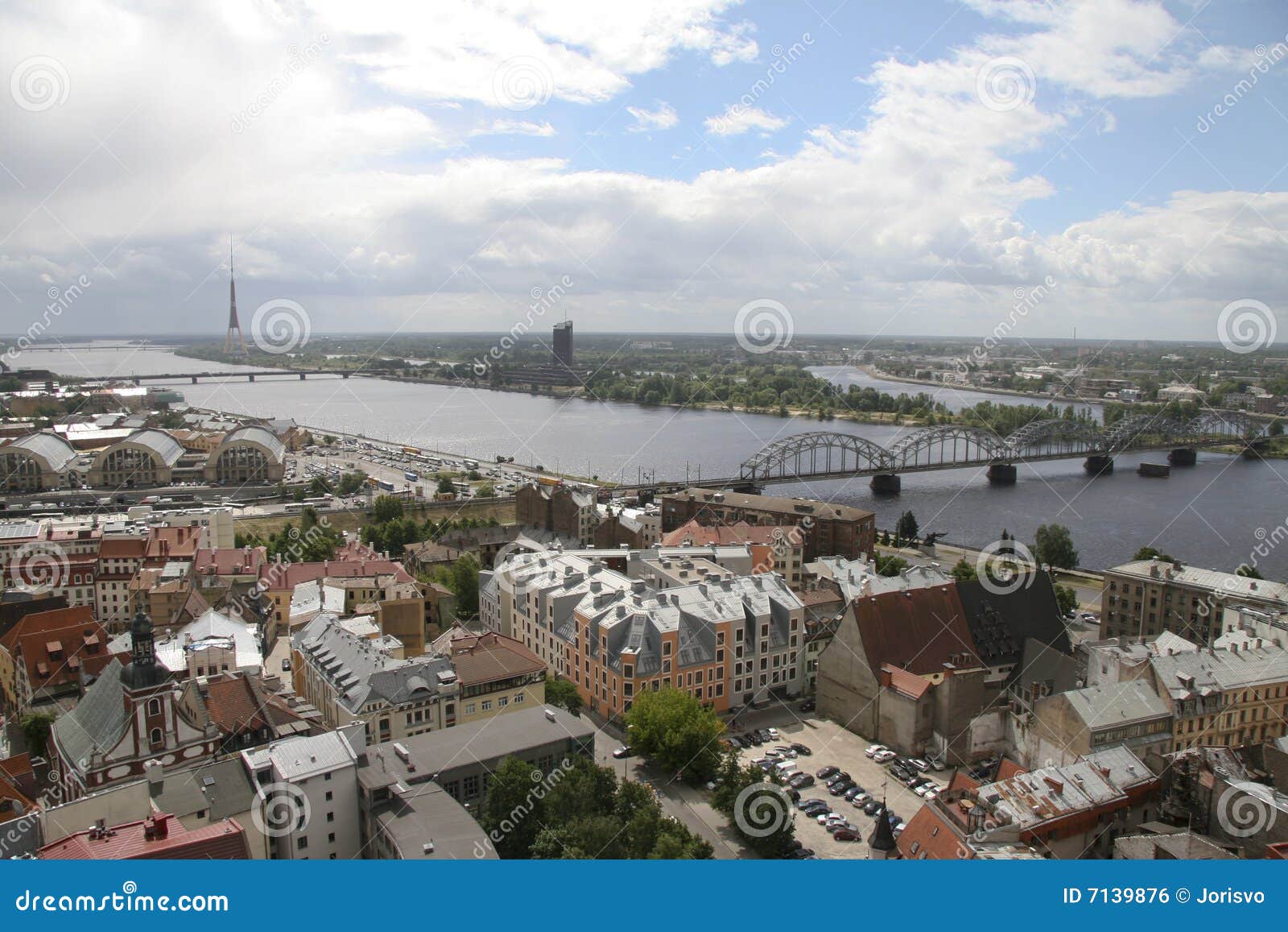 Panorama on Riga, Capital of Latvia Stock Photo - Image of baltics ...