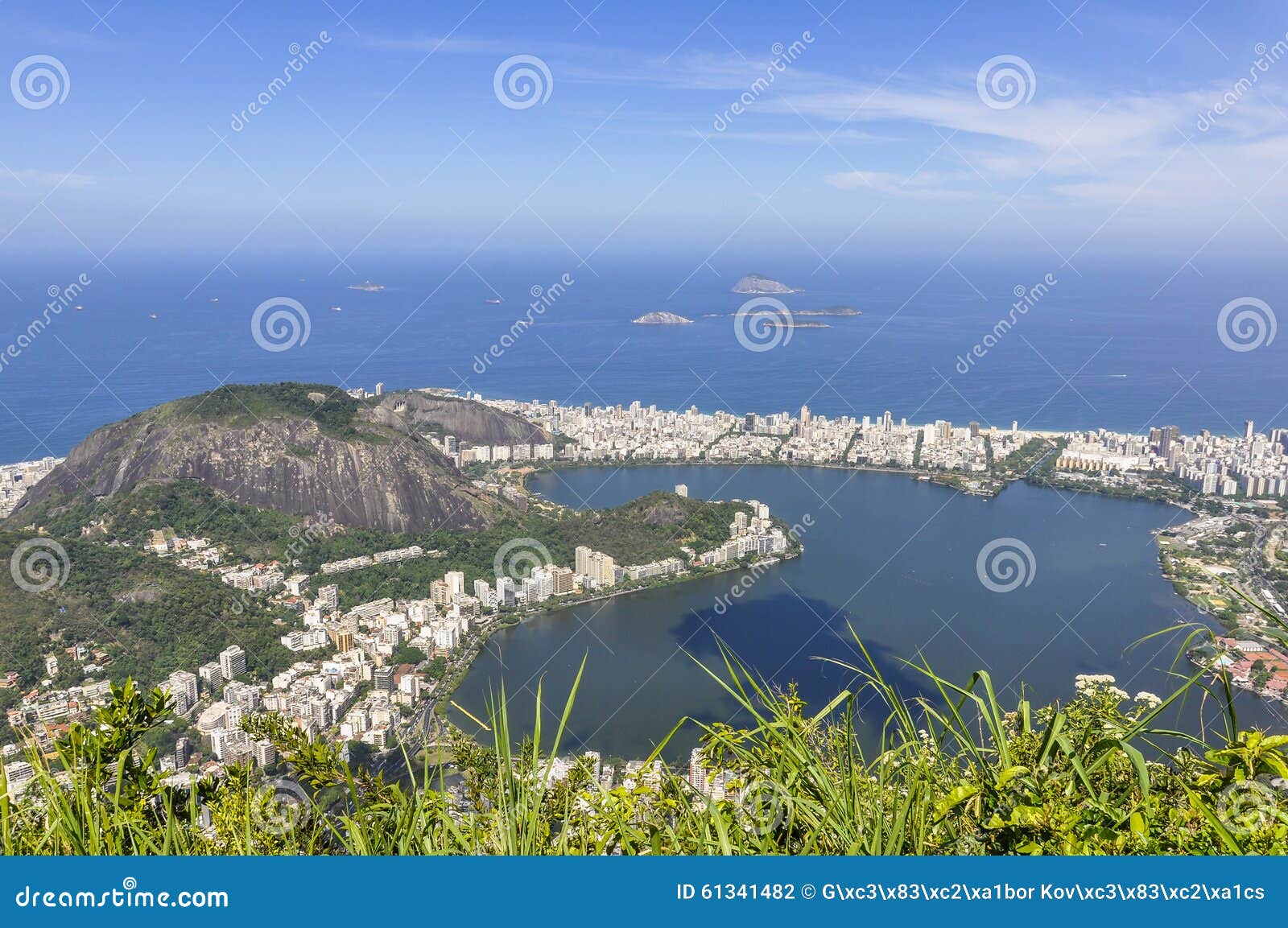 Panorama in Rio De Janeiro, Brazil Stock Photo - Image of loaf, city ...