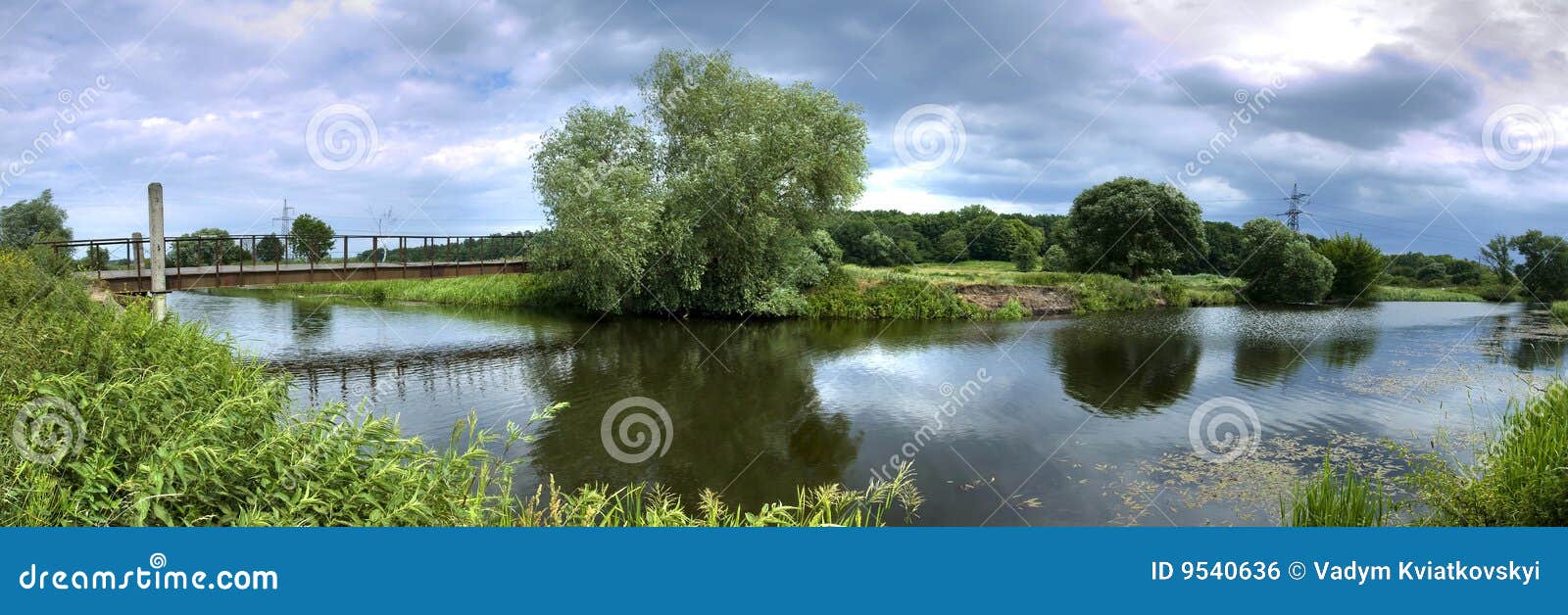 Panorama river stock photo. Image of landscape, horizon - 9540636