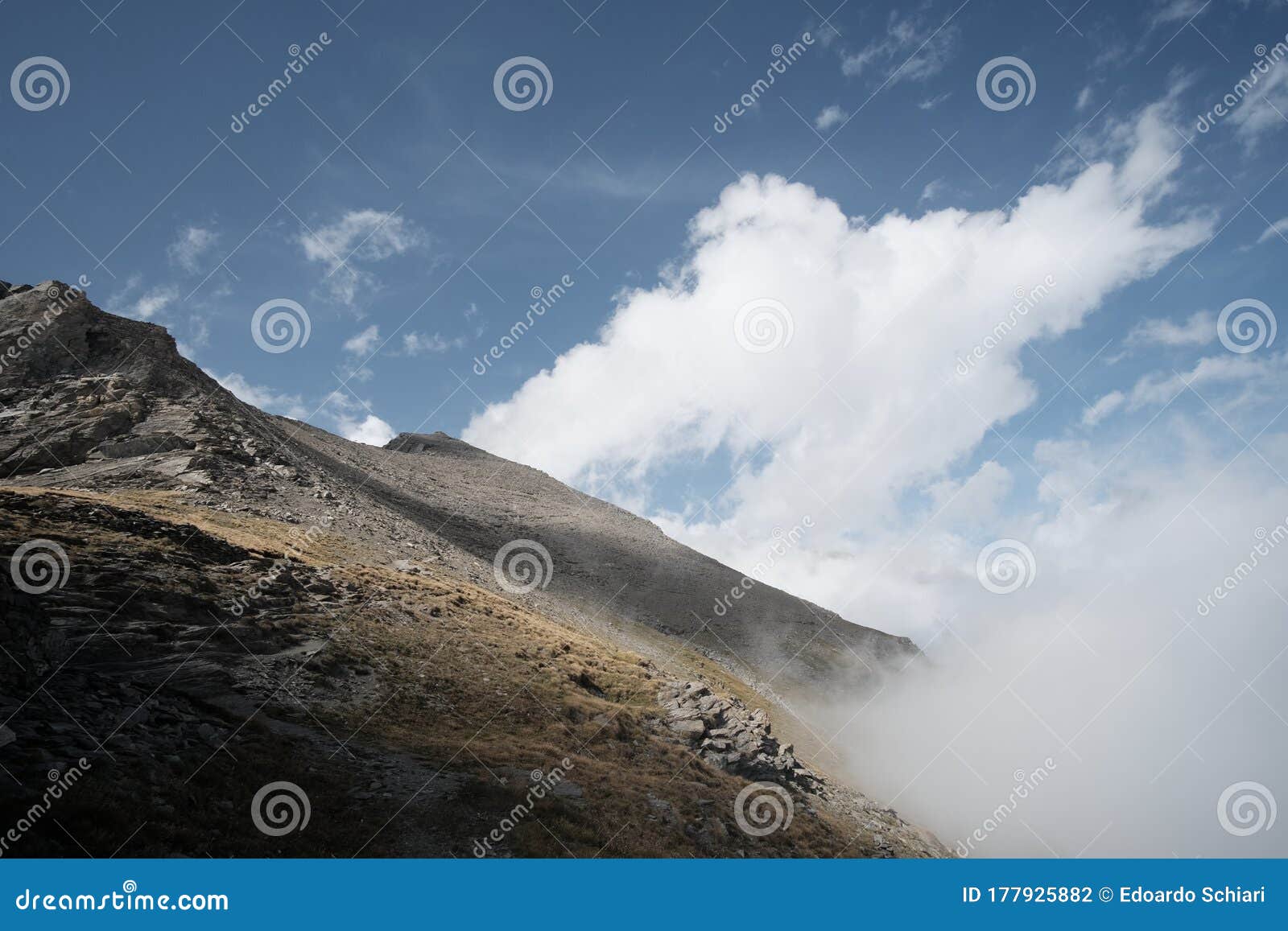 Panorama of the Rocciamelone Stock Photo - Image of mountains ...