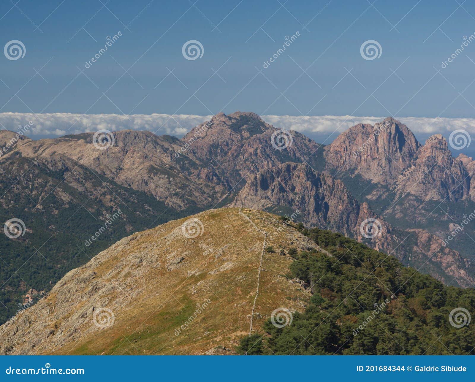 Panorama of Rocks, Crests and Cliffs in the Stunning Mountains Stock ...