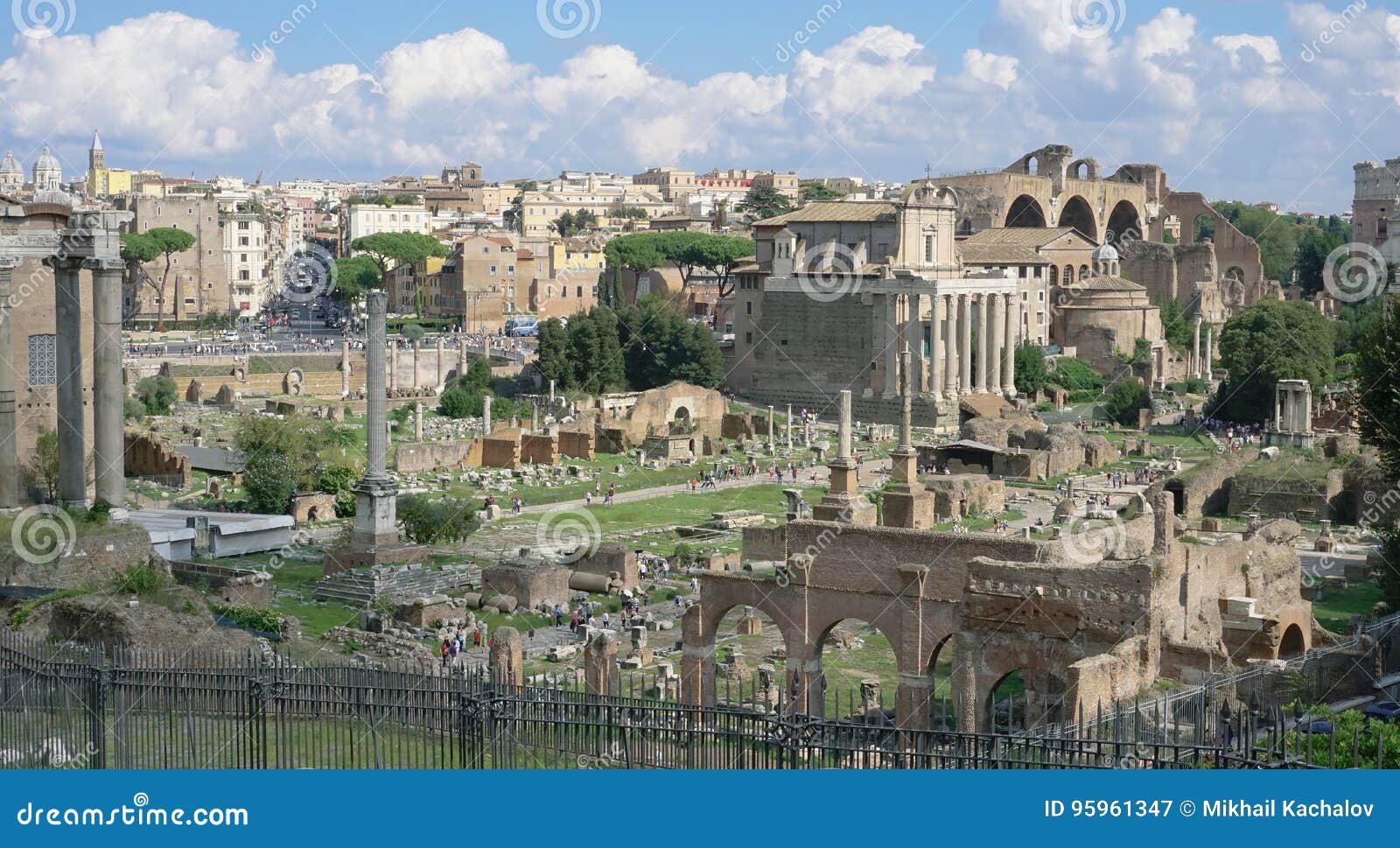 Panorama of the Roman Forum Editorial Photography - Image of city ...