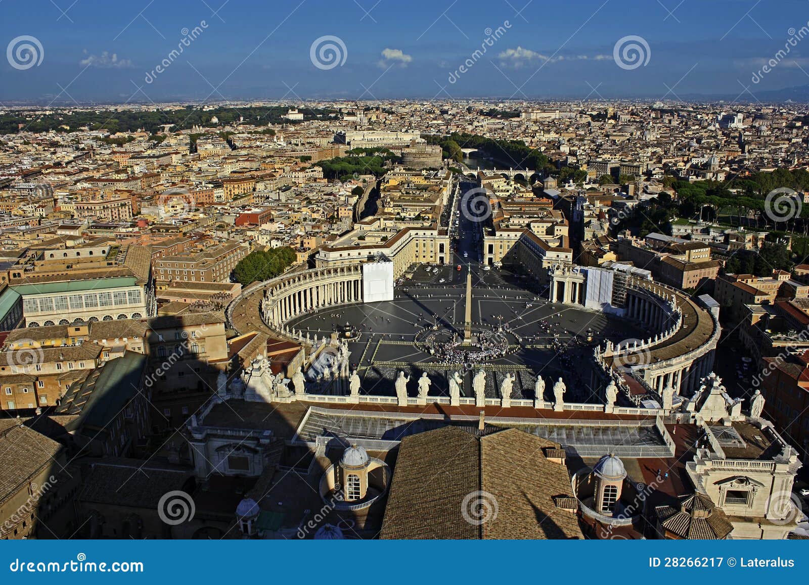Panorama of Rome stock image. Image of building, historical - 28266217