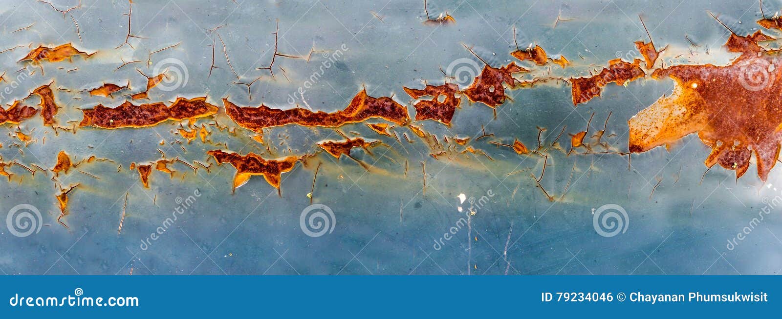 Panorama Rust and Erosion of Metal Surface Stock Photo - Image of ...