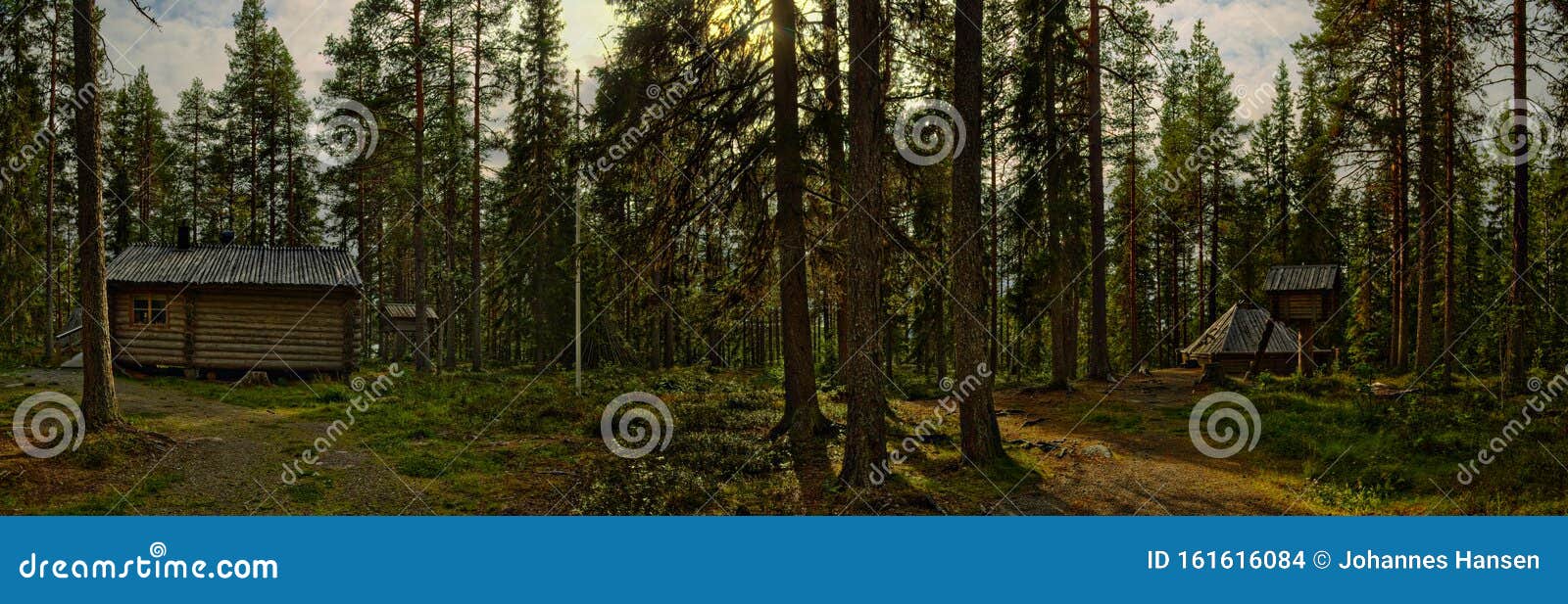 Panorama of Sami Camp in Vilhelmina, Sweden Stock Photo - Image of ...