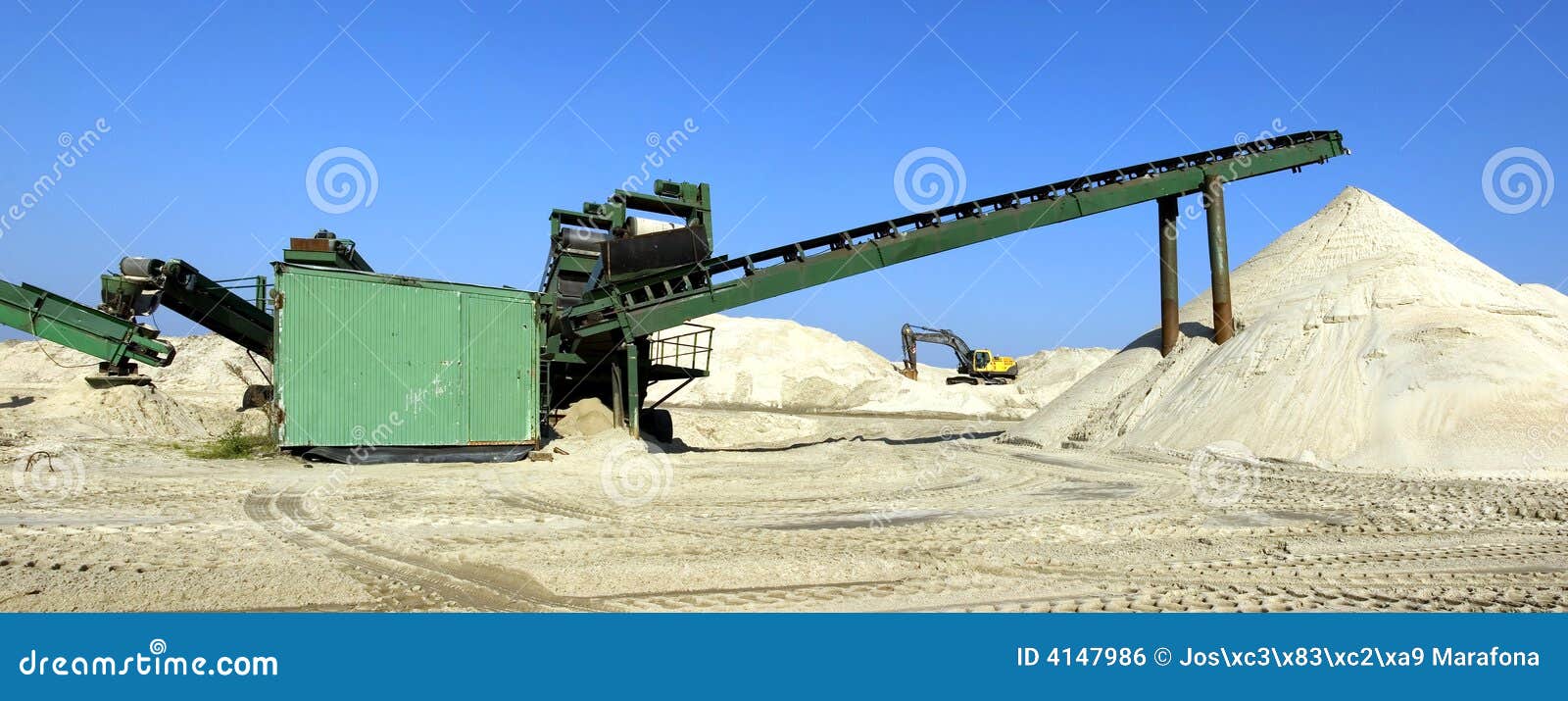 Panorama sand extractor stock photo. Image of plant, extraction - 4147986