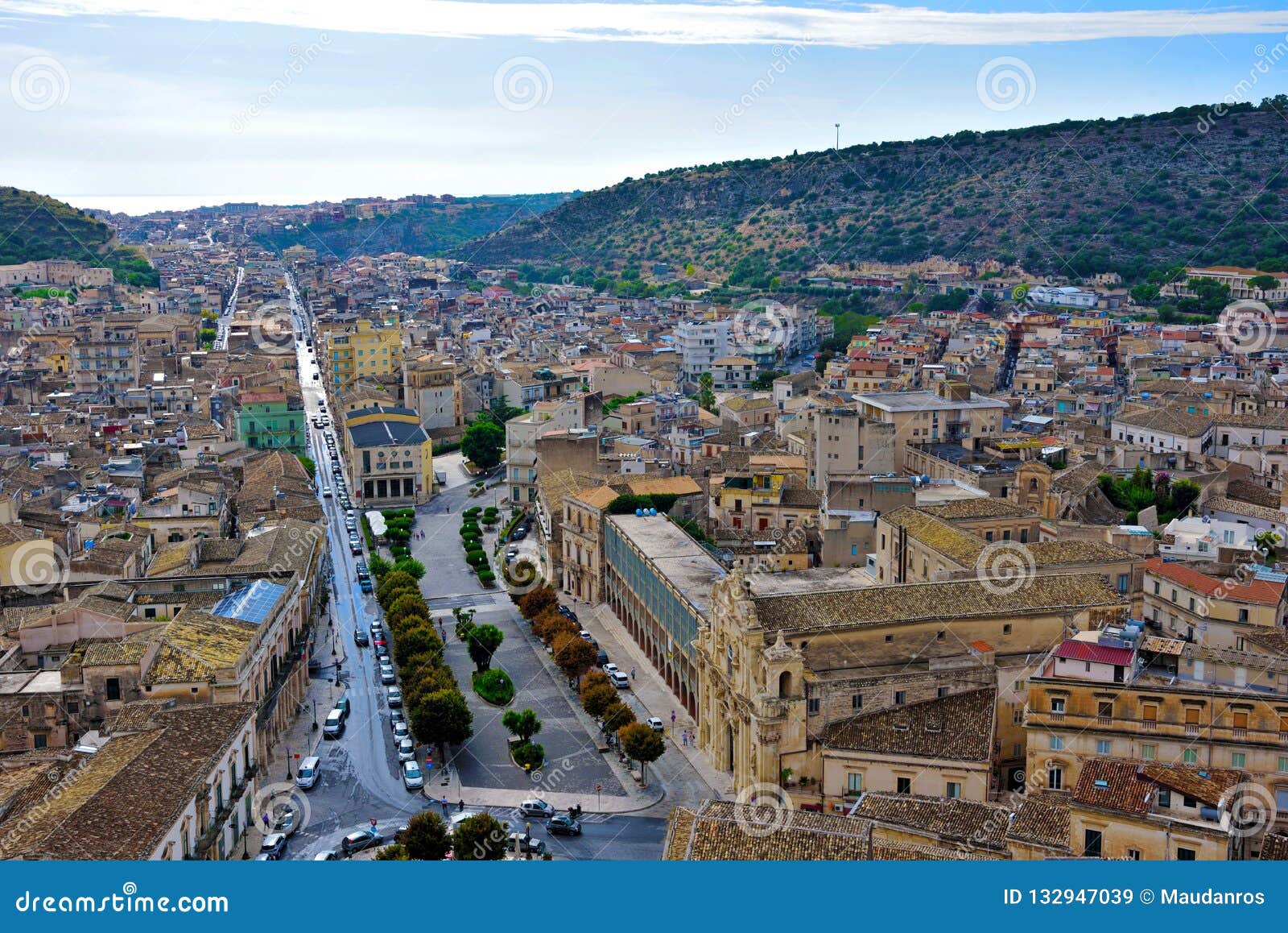 Scicli Sicily Italy stock image. Image of panoramic - 132947039