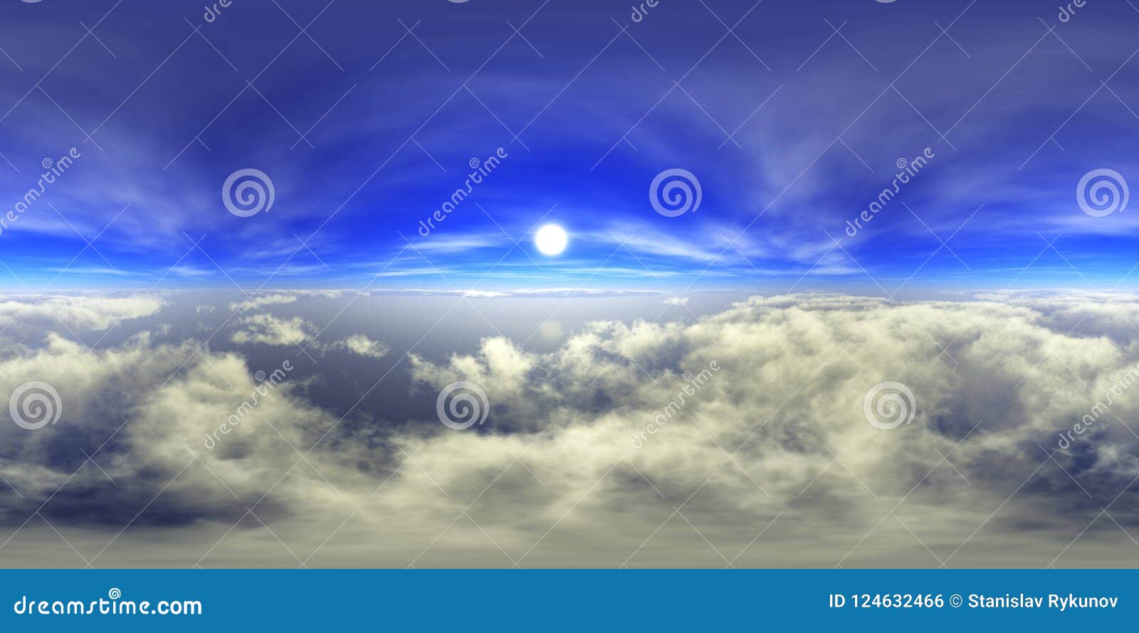 Panorama Sunset. Environment Map. HDRI Stock Illustration ...