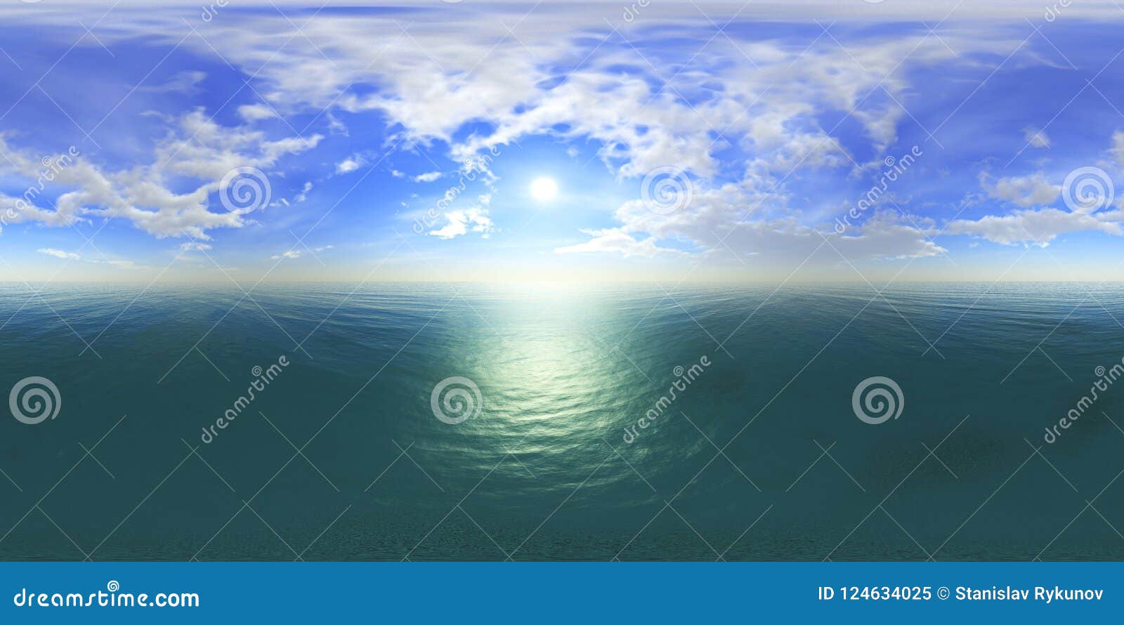 Panorama Sunset. Environment Map. HDRI Stock Illustration ...