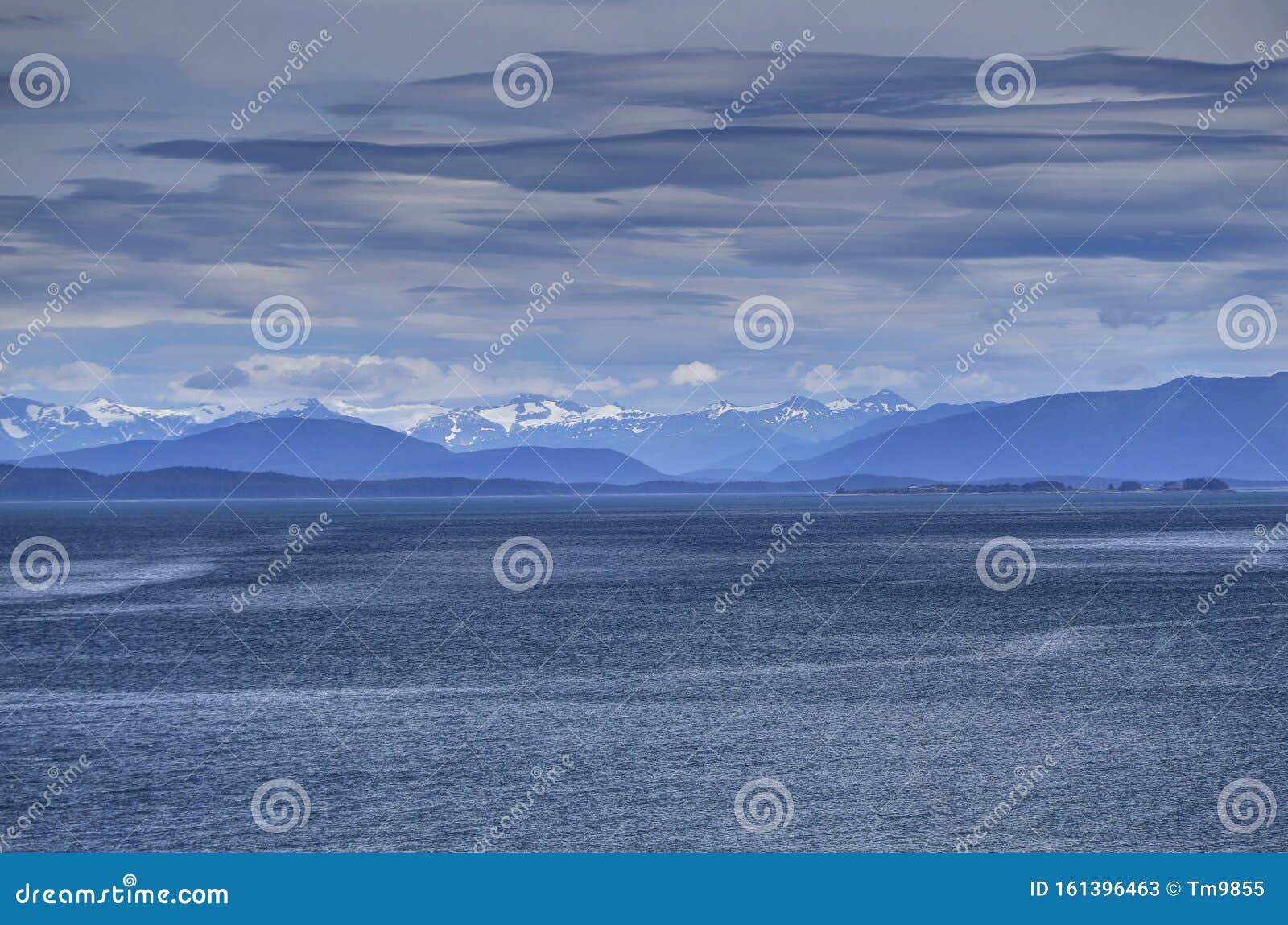 Panorama of Seaside Mountains in Alaska Stock Image - Image of lake ...