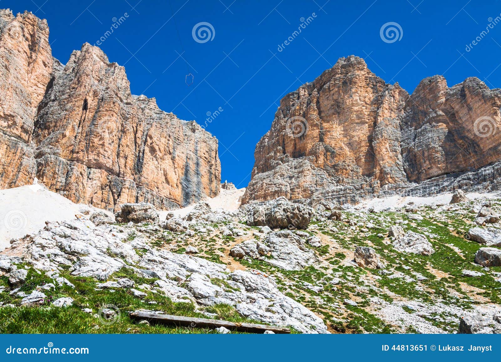 Panorama of Sella Mountain Range from Sella Pass, Dolomites, Italy ...