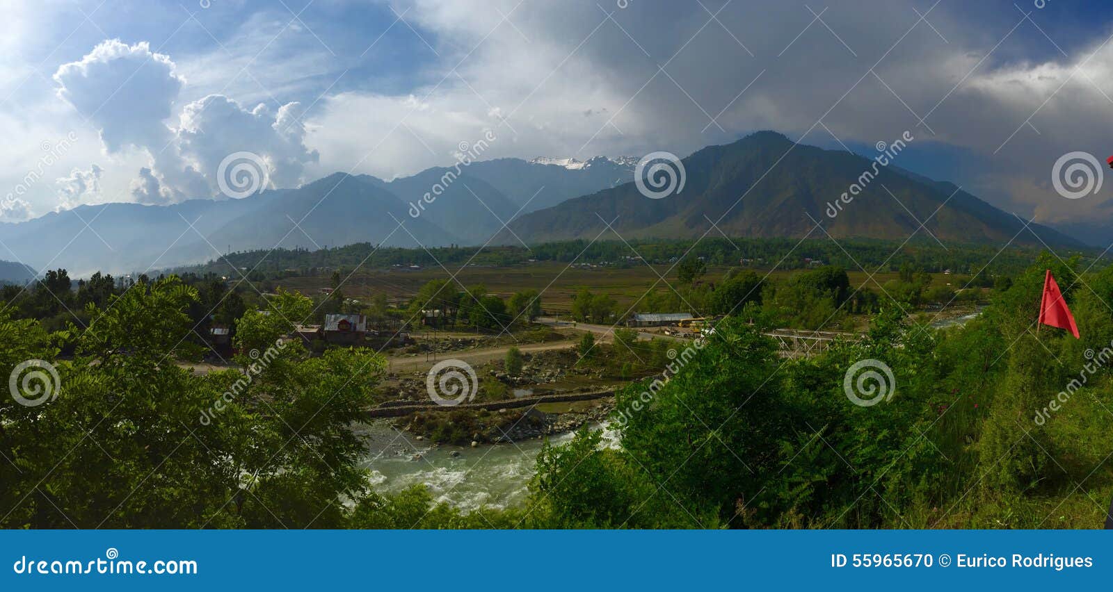 Panorama from Siddique Public Park, Kangan, Kashmir, India Stock Photo ...