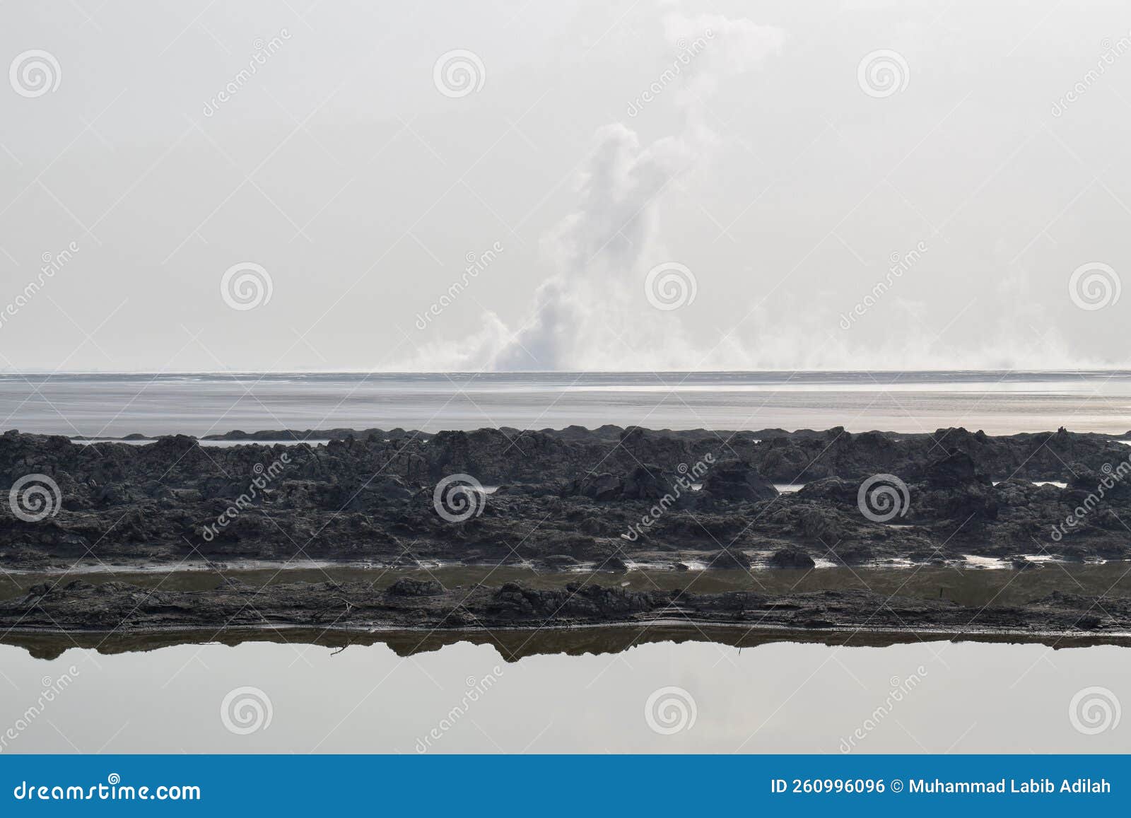 Panorama of the Sidoarjo Mud or Lapindo Mud is a Hot Mud Eruption Event ...