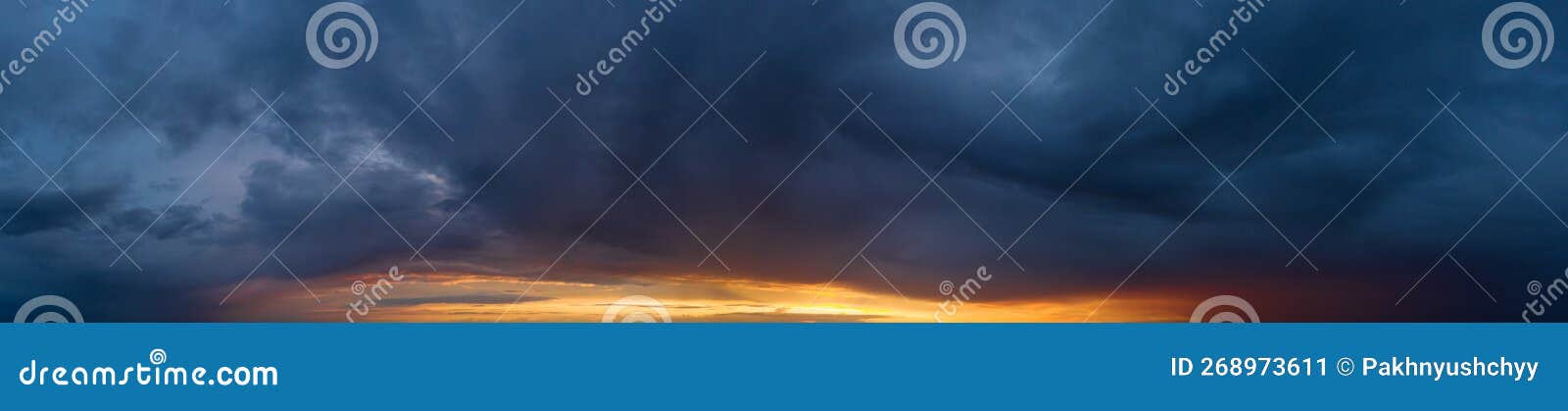 Panorama Sky. Beautiful Cloud in the Sunrise Sky. Sky Banners ...