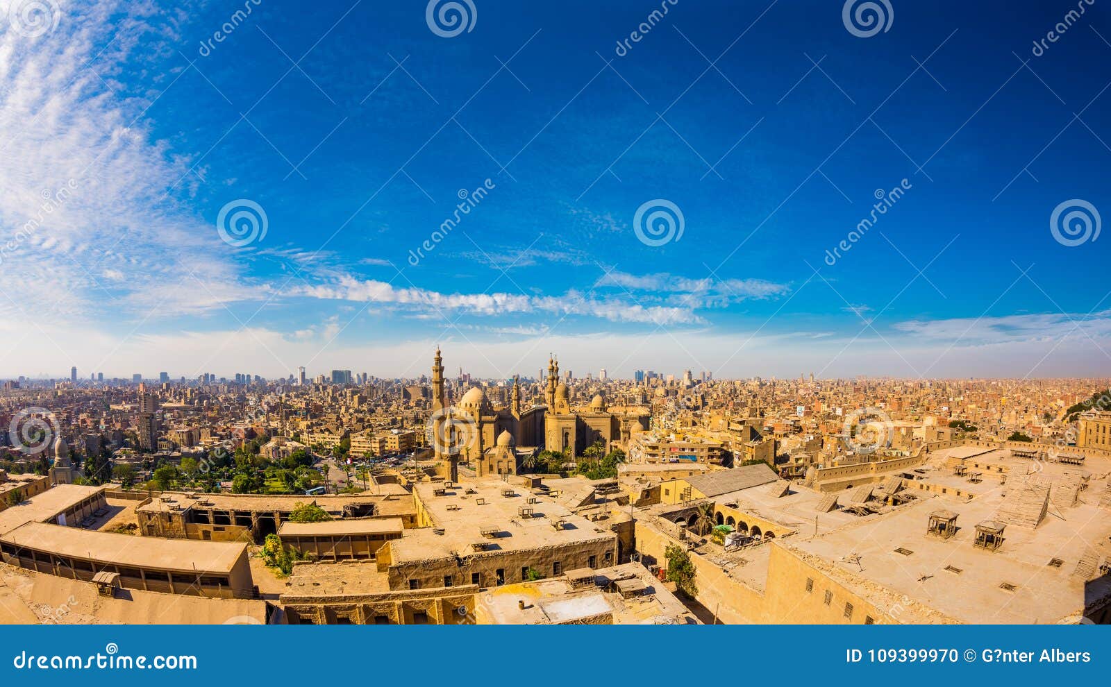 Panorama of the Skyline of Cairo Stock Photo - Image of orient, outlook: 109399970