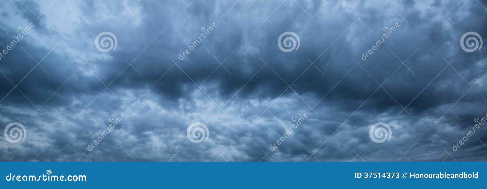 Panorama Skyscape of Dramatic Stormy Sky Stock Image - Image of ...