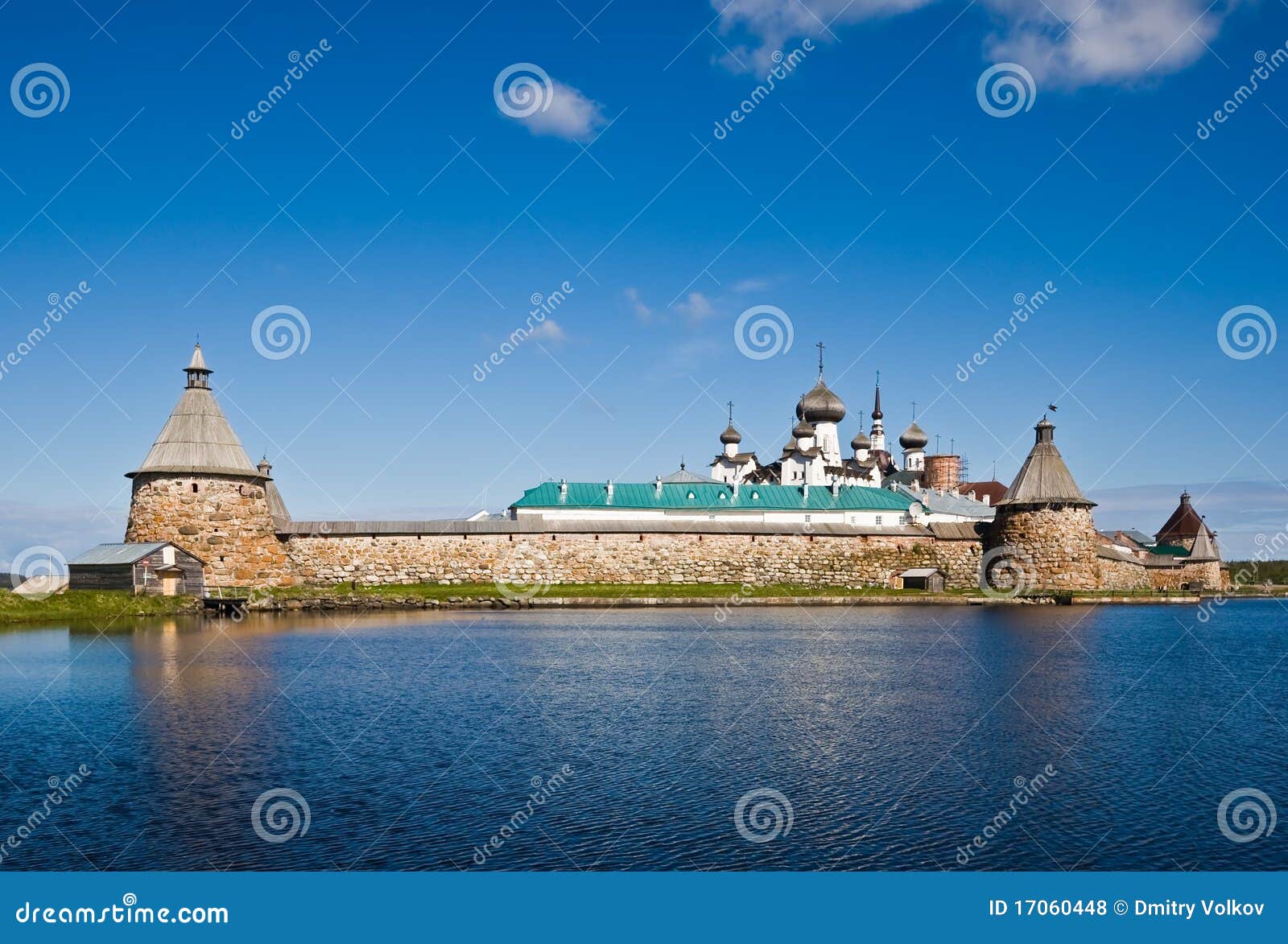 Panorama of Solovetsky Orthodox Monastery Stock Photo - Image of cupola ...