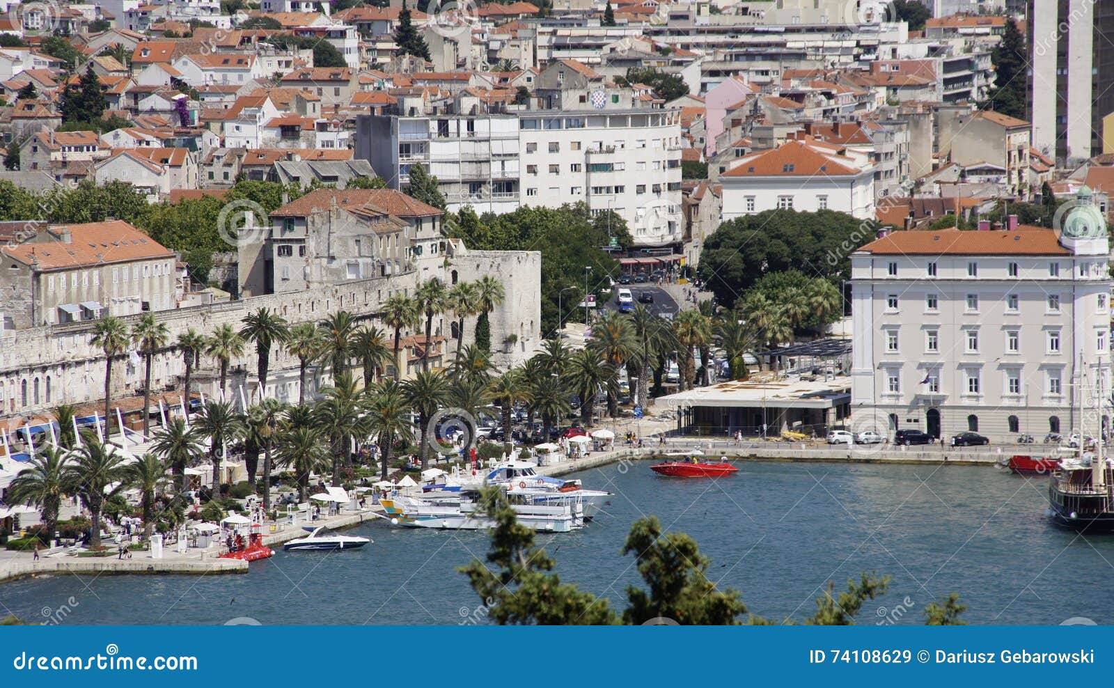 Panorama of Split stock image. Image of panorama, riva - 74108629