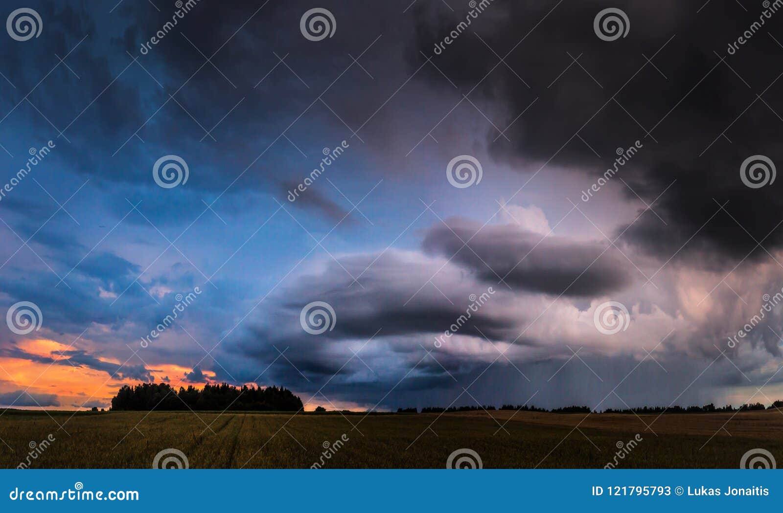 Panorama of storm clouds stock image. Image of dark - 121795793