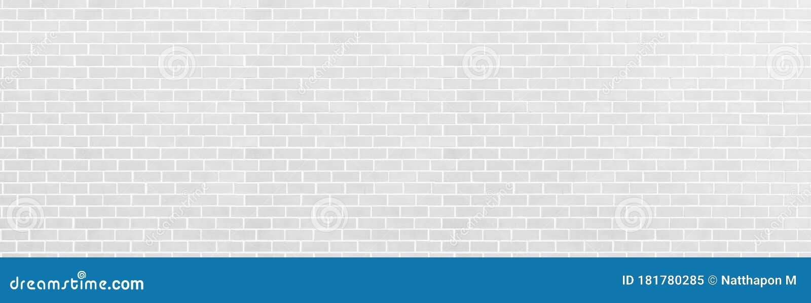 Panorama Structural White Clean Brick Wall. Panoramic Solid Surface ...