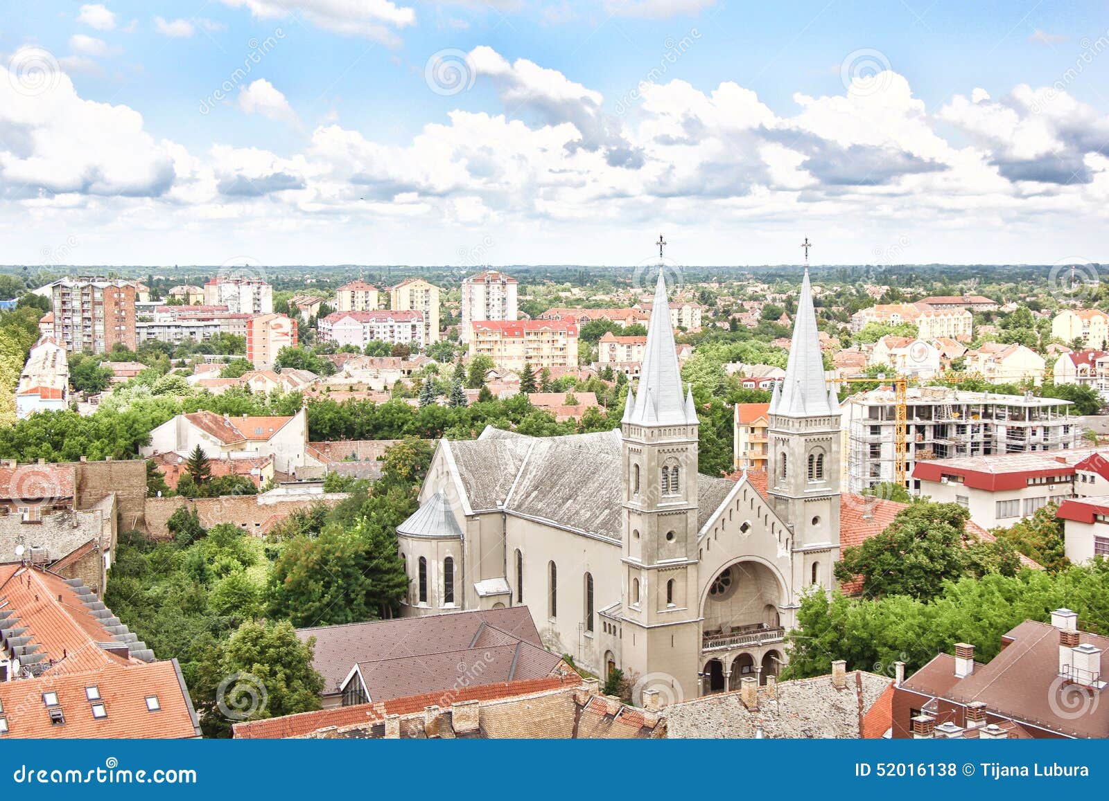 Panorama of Subotica stock photo. Image of house, ornate - 52016138