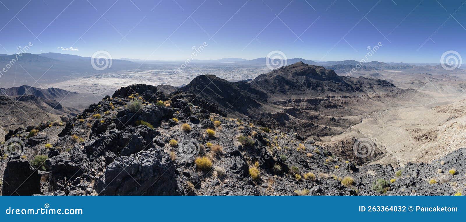 Panorama from the Summit of the Last Chance Range High Point Stock ...