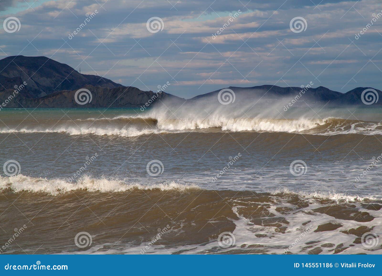 Panorama of Sunset on Beach with Water Reflection Stock Photo - Image ...