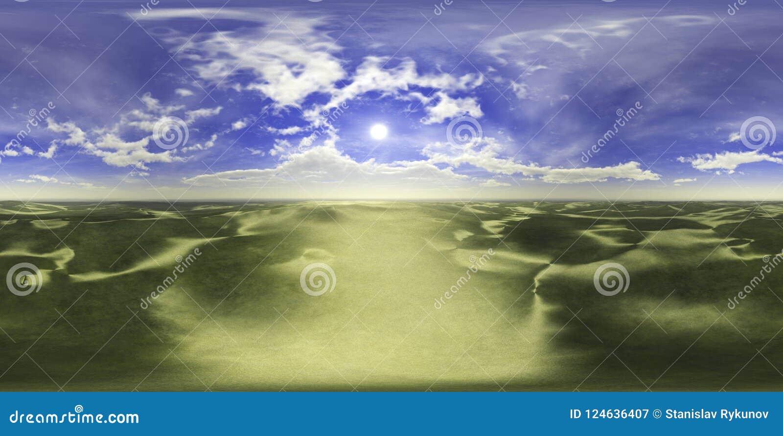 Panorama Sunset. Environment Map. HDRI Stock Illustration ...