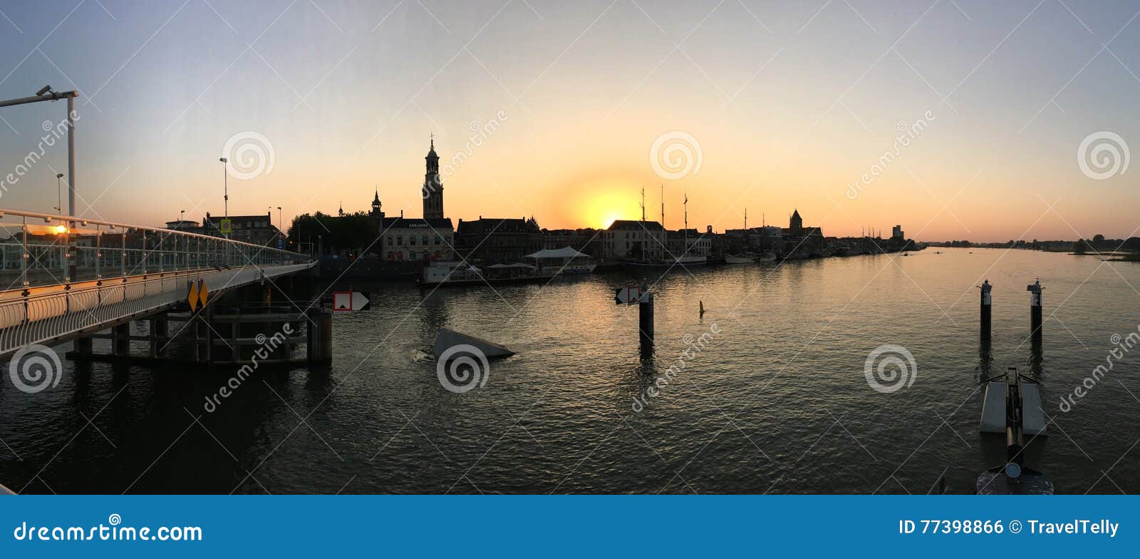 Panorama from the Sunset with the Skyline from Kampen Editorial Photo ...