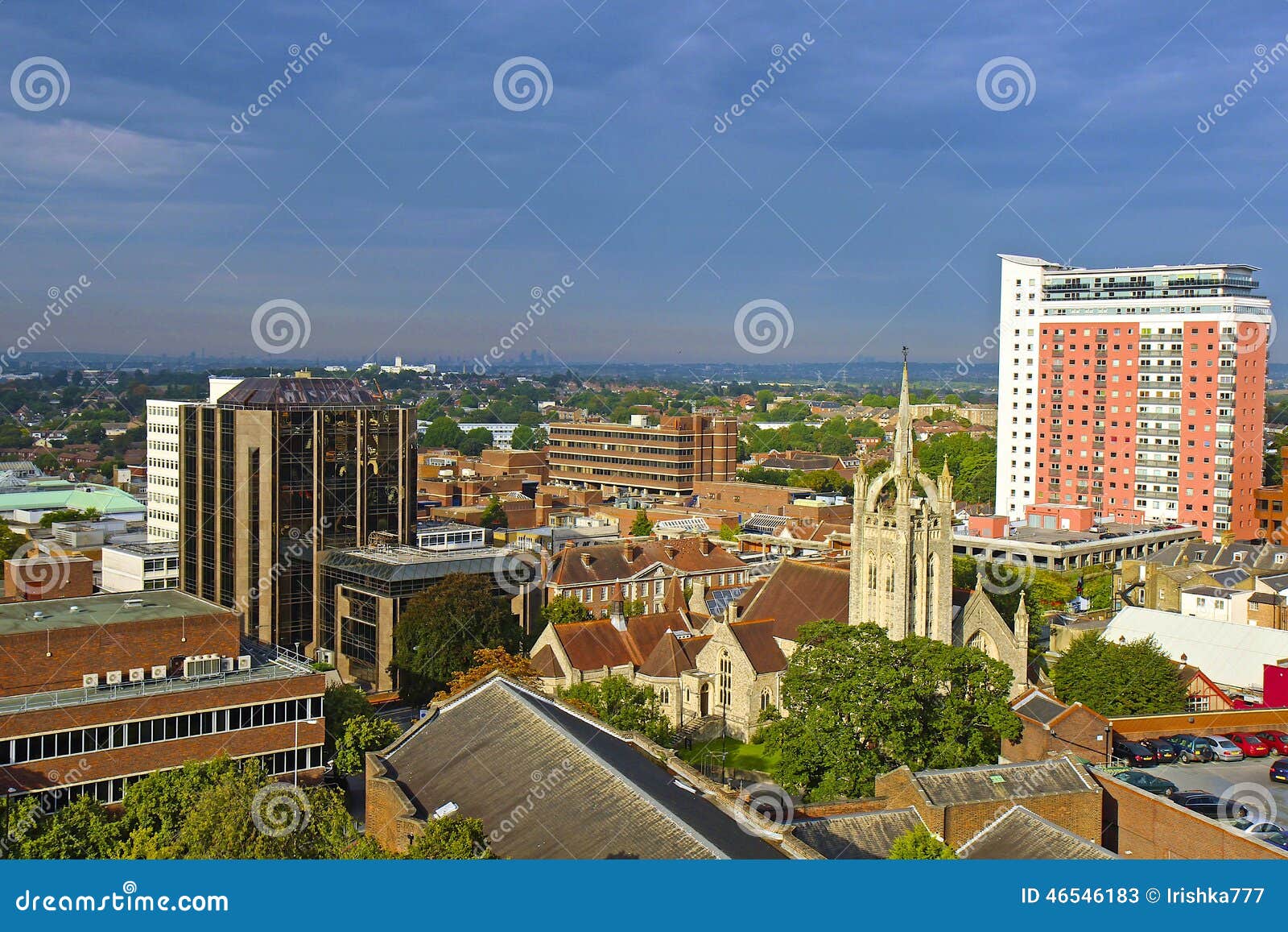 Panorama of Sutton, Surrey, UK Stock Image - Image of south, sunny ...