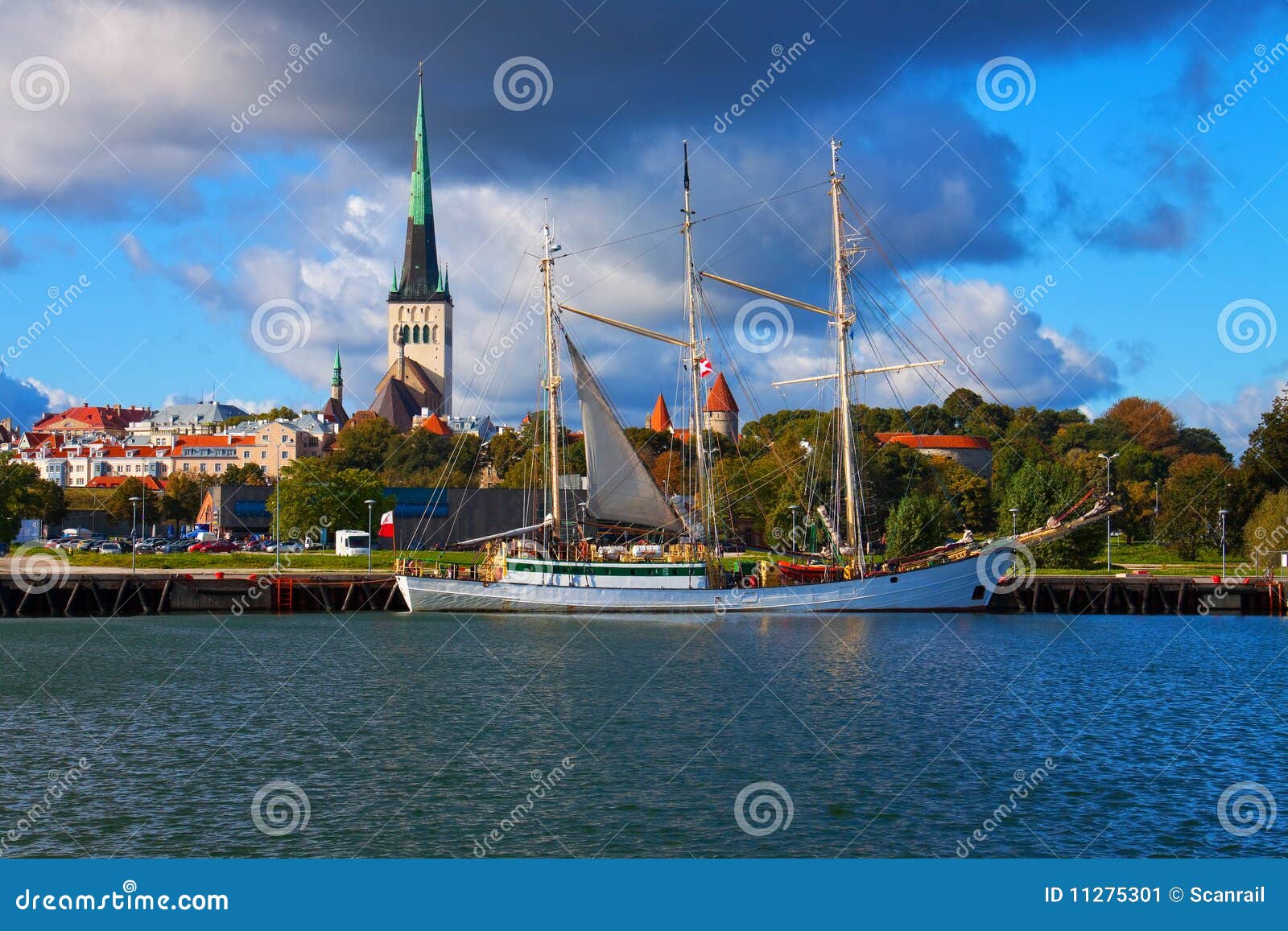 Panorama of Tallinn, Estonia Stock Image - Image of harbor, christian ...