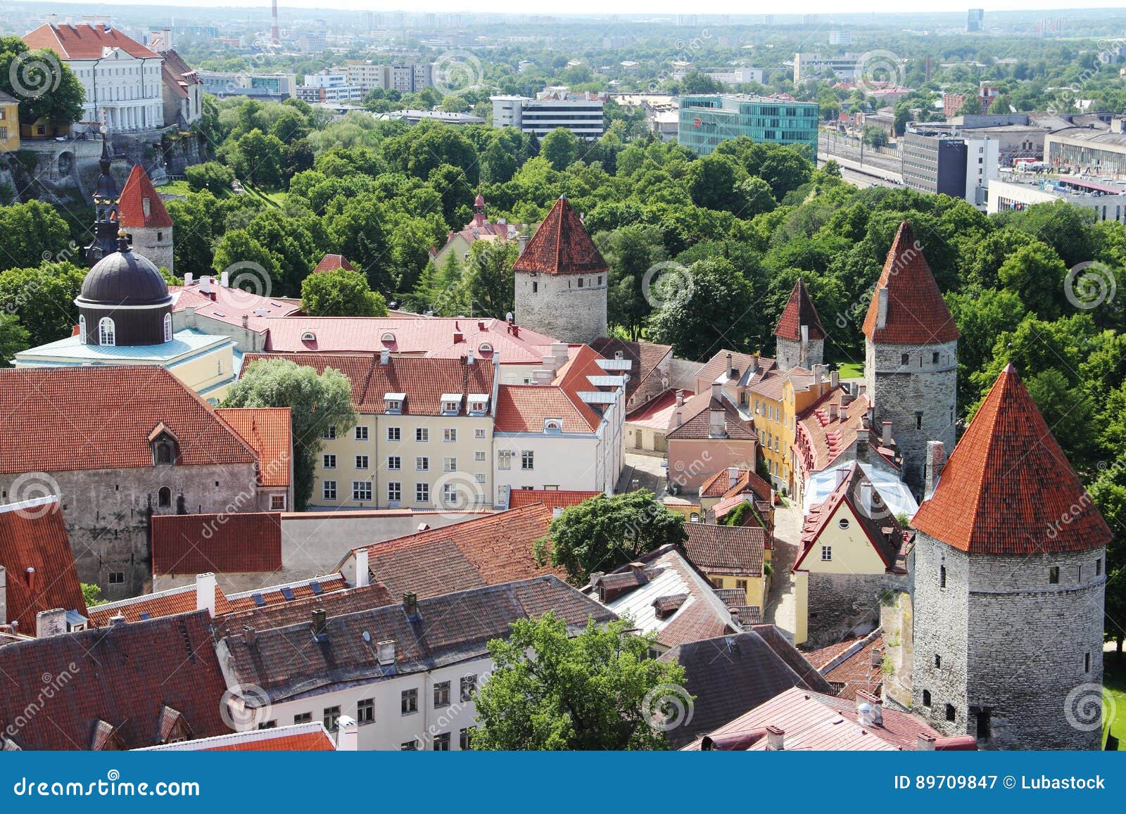 Panorama of Tallinn editorial photography. Image of european - 89709847