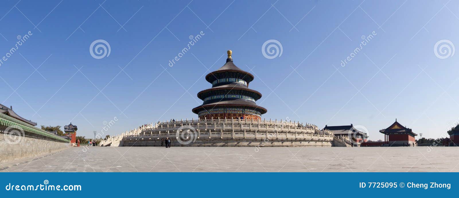 Panorama of the Temple of Heaven Stock Image - Image of heritage ...