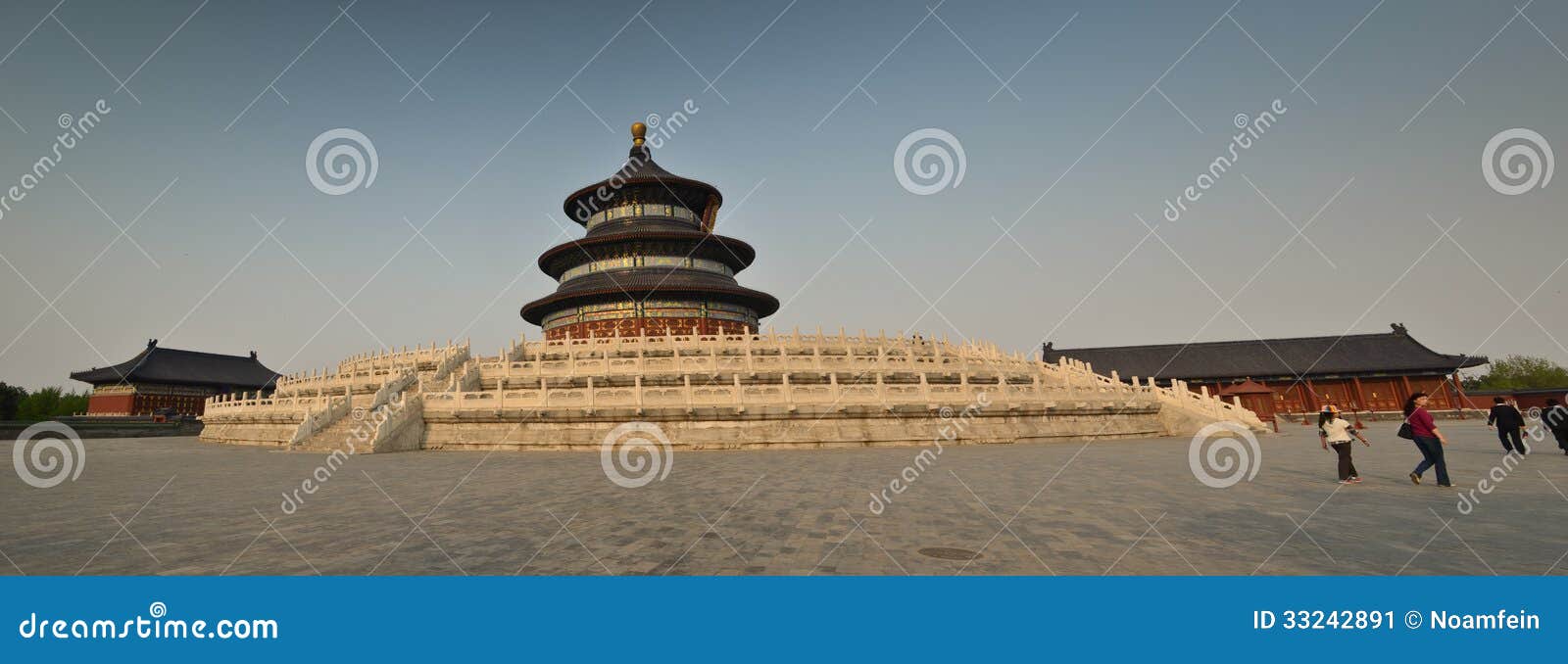 Panorama of Temple of Heaven Editorial Photo - Image of architecture ...