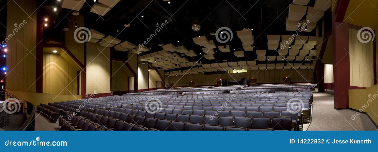 Panorama of Theater Seating Stock Photo - Image of seating, theater ...