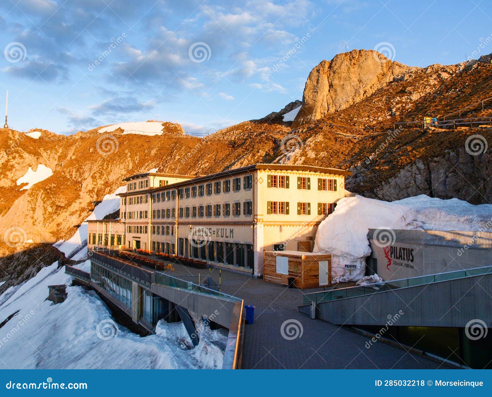 Panorama from the Top in the Light of Dawn Editorial Stock Photo ...