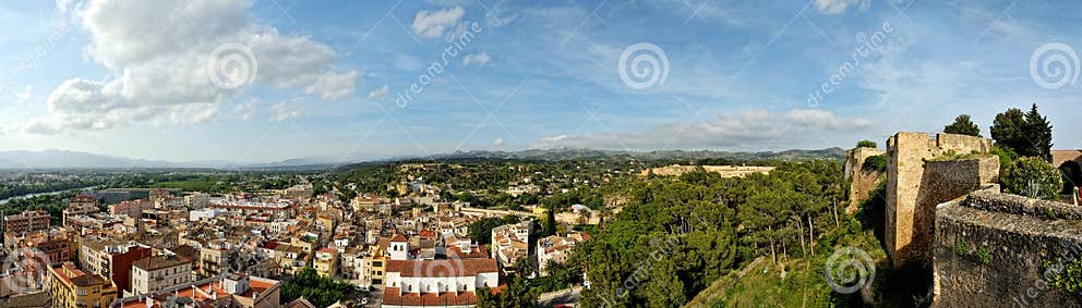 Panorama from Tortosa Castle Stock Photo - Image of nature, environment ...