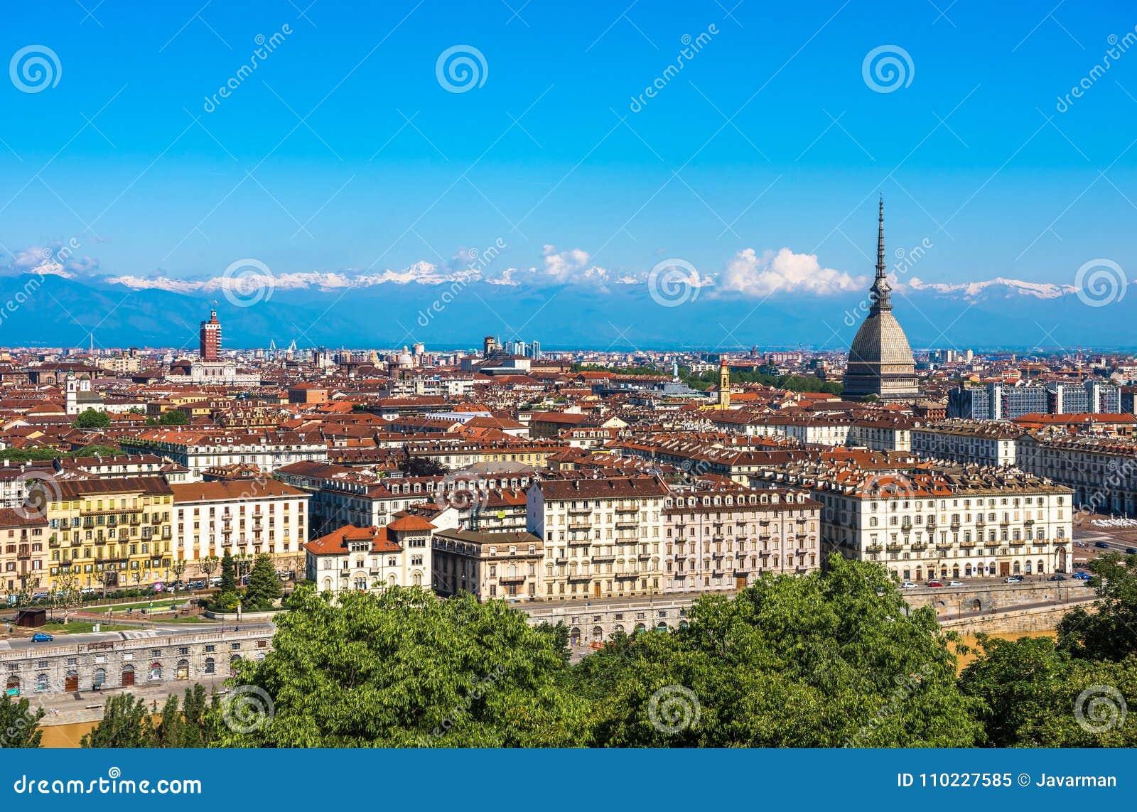 Panorama Of Turin Skyline Editorial Photo | CartoonDealer.com #110227585