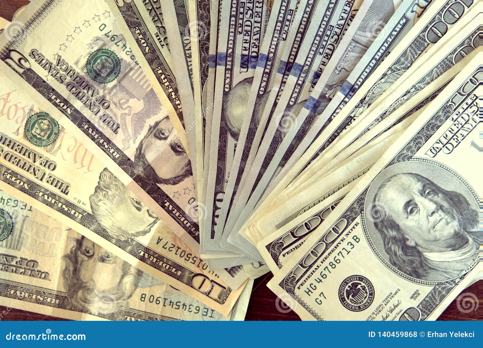 Panorama of US Dollars Banknotes Texture. Texture US Dollars ...