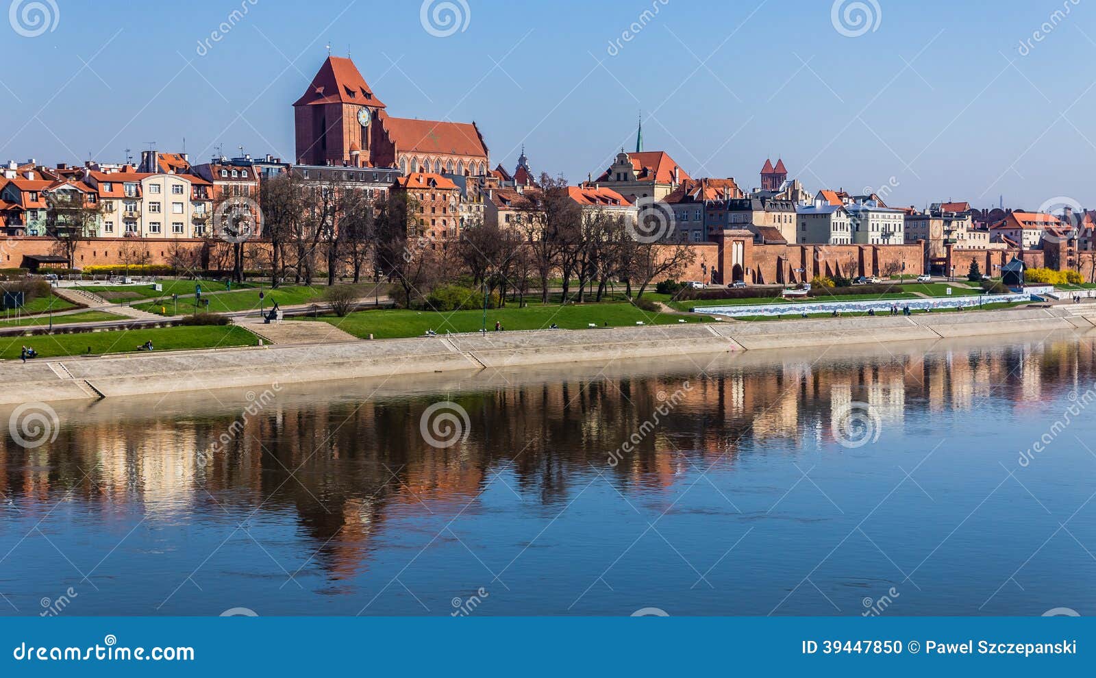 Panorama Van De Oude Stad in Torun Stock Foto - Image of gebouw, toren ...