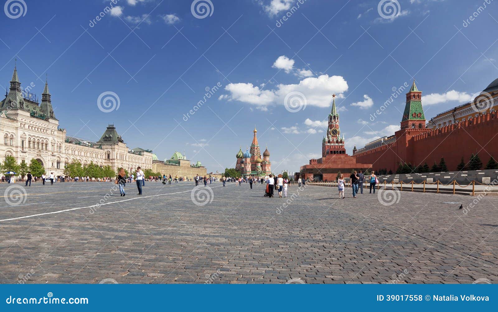 Panorama Van Het Rode Vierkant Redactionele Stock Foto - Image of ...