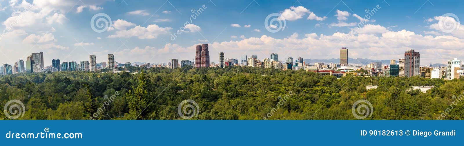 Panorama Van Mexico-City - Mexico Stock Afbeelding - Image of kapitaal ...