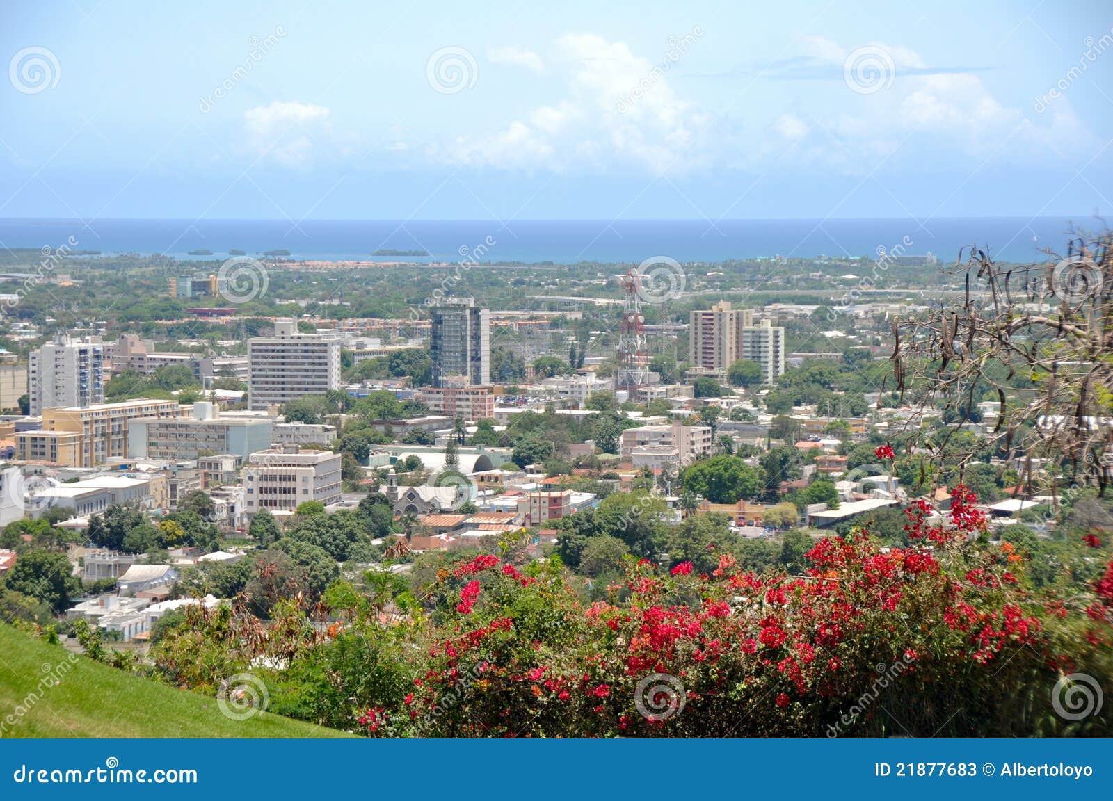 Panorama Van Ponce, Puerto Rico Stock Afbeelding - Image of stad ...