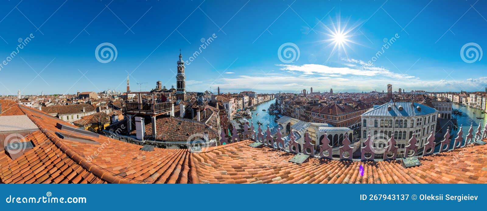 Panorama of Venice from a Bird`s Eye View Editorial Photography - Image ...